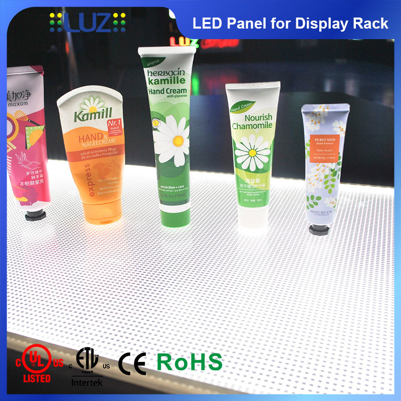Frameless Shelf LED Light Box Panel Design Manufacturers|luzleddisplays.com